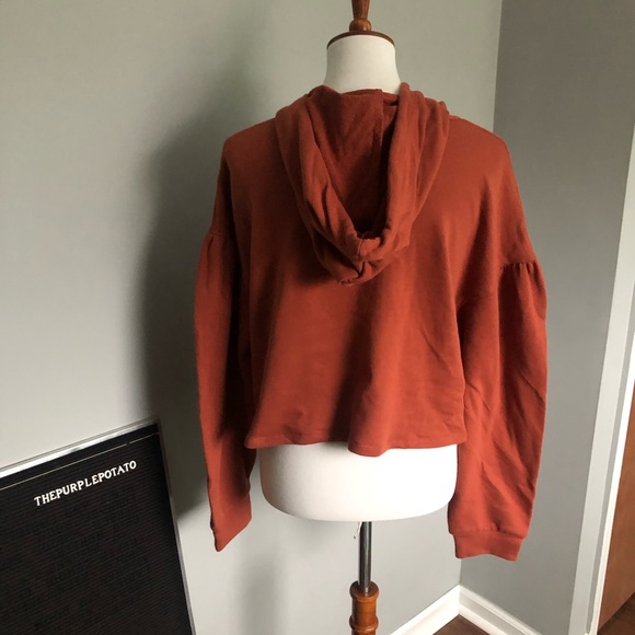 Target | Tops | Nwt Target Wild Fable Rust Orange Crop Sweatshirt ...